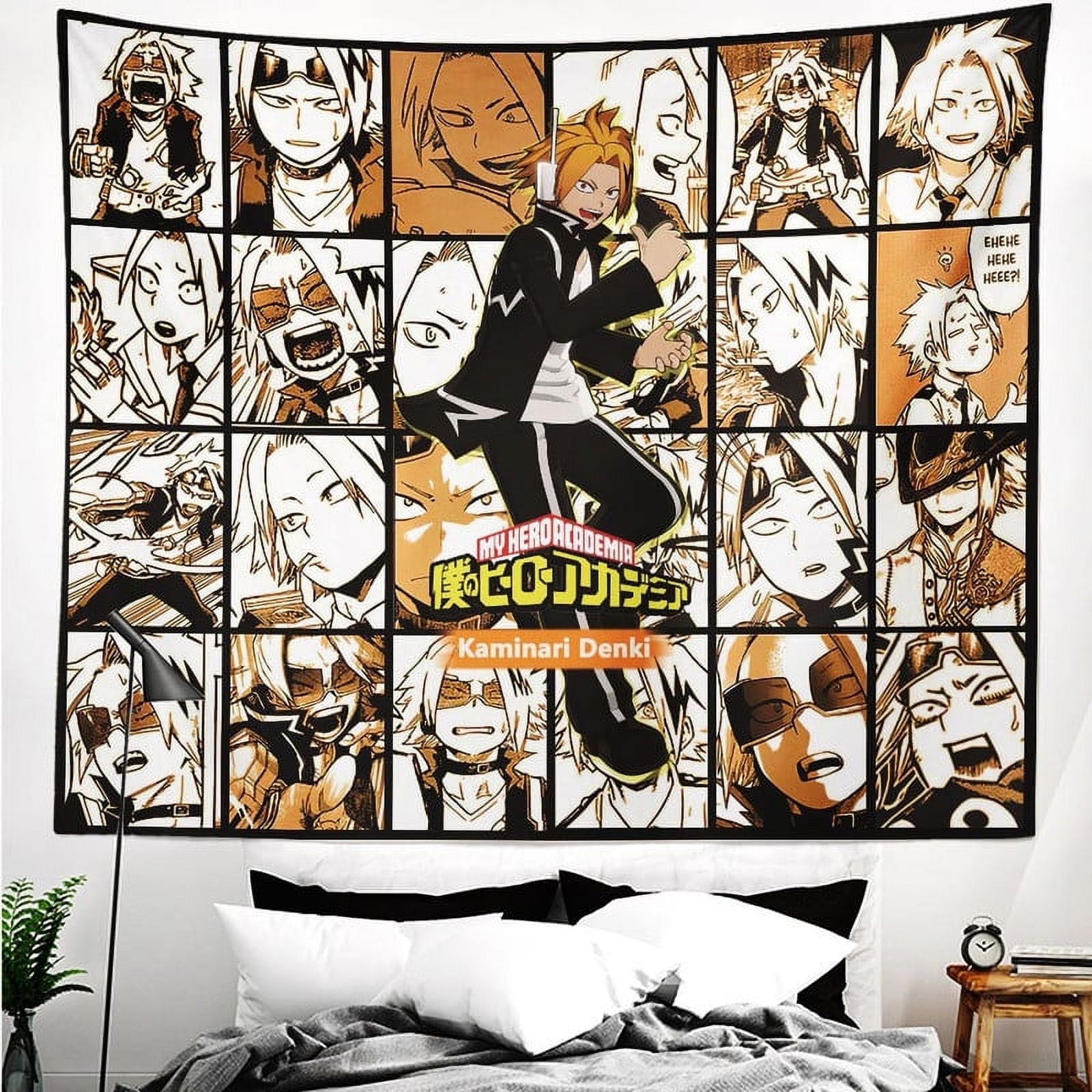 my hero academia Kaminari Denki Tapestry Wall Hanging For Boys Bedroom ...