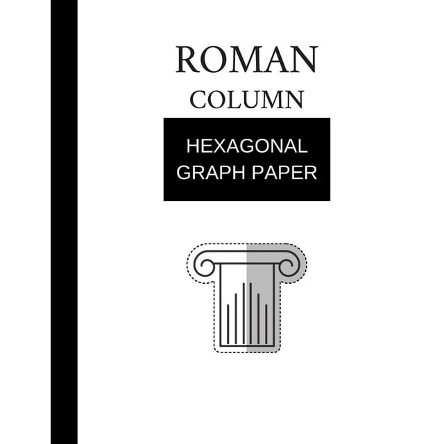 hexagonal graph paper roman column : hexagonal graph paper (8.5'' x 11 ...