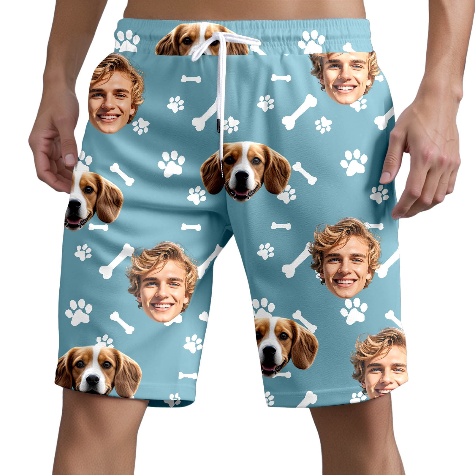 heyac 5 Inch Swim Trunks Men Elastic Waist Drawstring Stretchy Quick ...