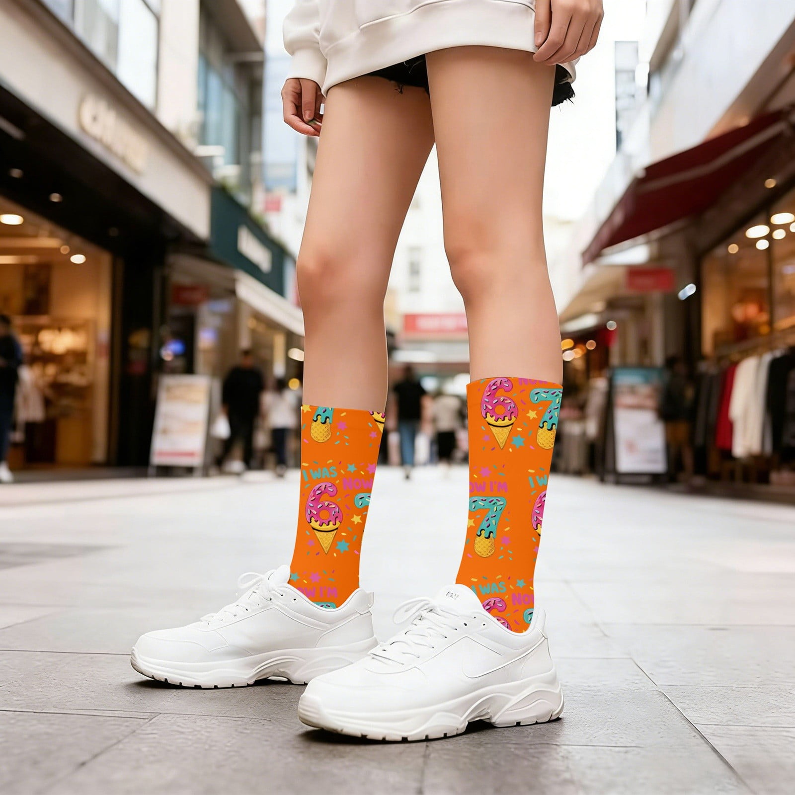 heyac 6 7 Socks Men Funny Number Baseball Crew Socks 67 Meme Funny Six ...