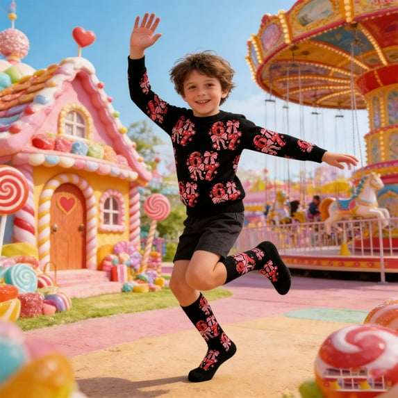 heyac 67 Socks Kids Funny Number Ice Cream Crew Socks 6 7 Meme Novelty ...