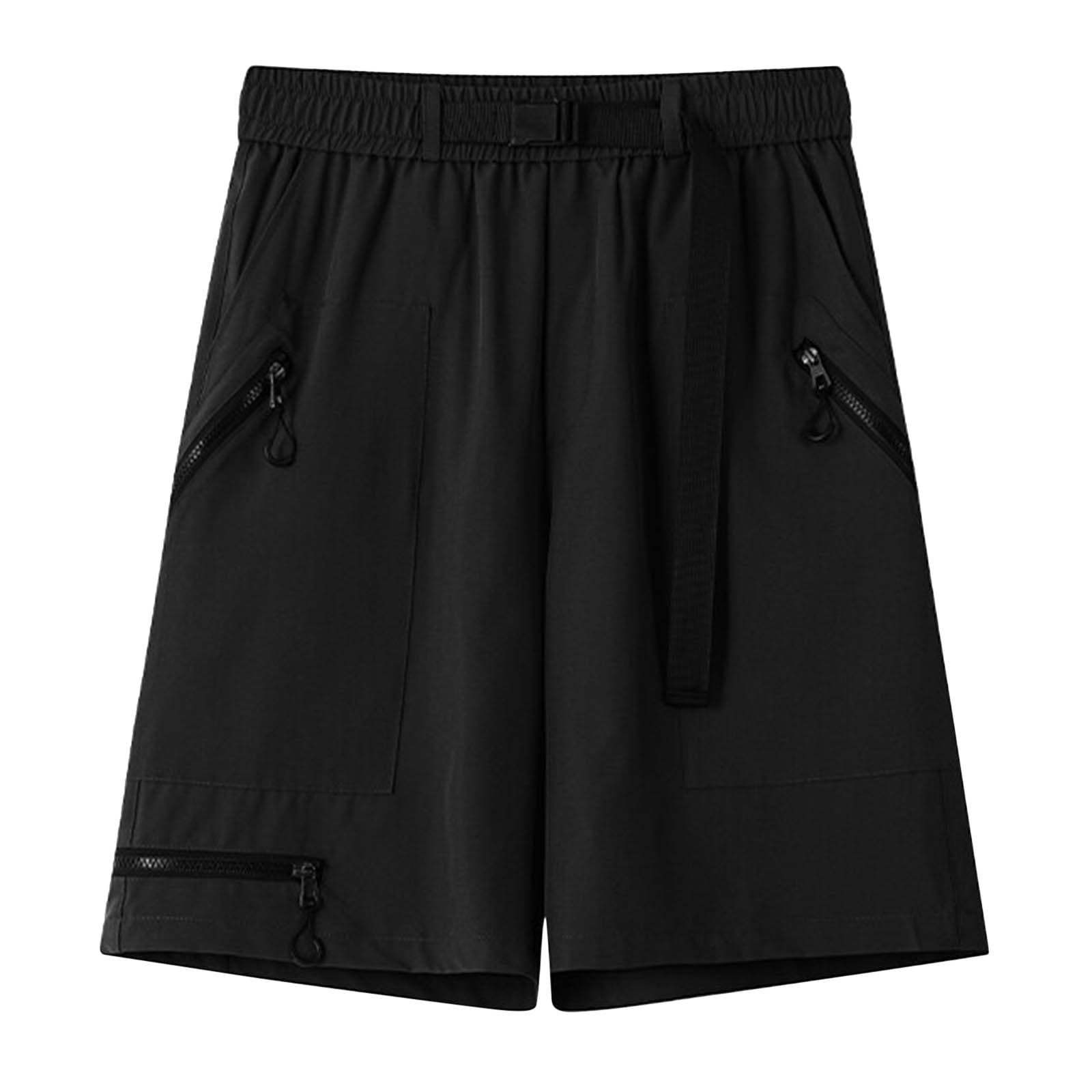heyac Cargo Shorts Men Baggy High Waisted Streetwear Trousers Skinny ...