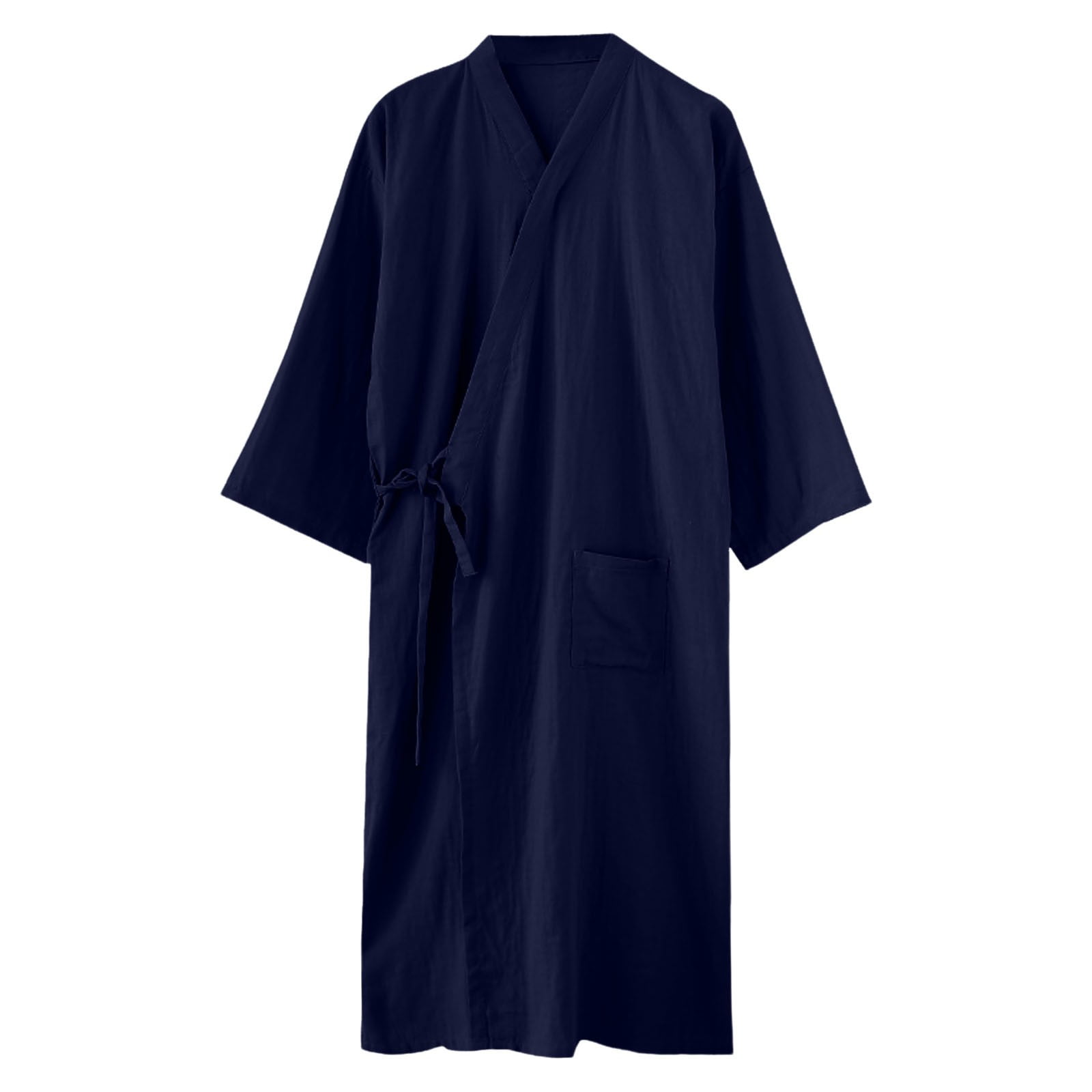 heyac Cotton Kimono Robes with Pocket Waffle Japanese Style Yukata ...