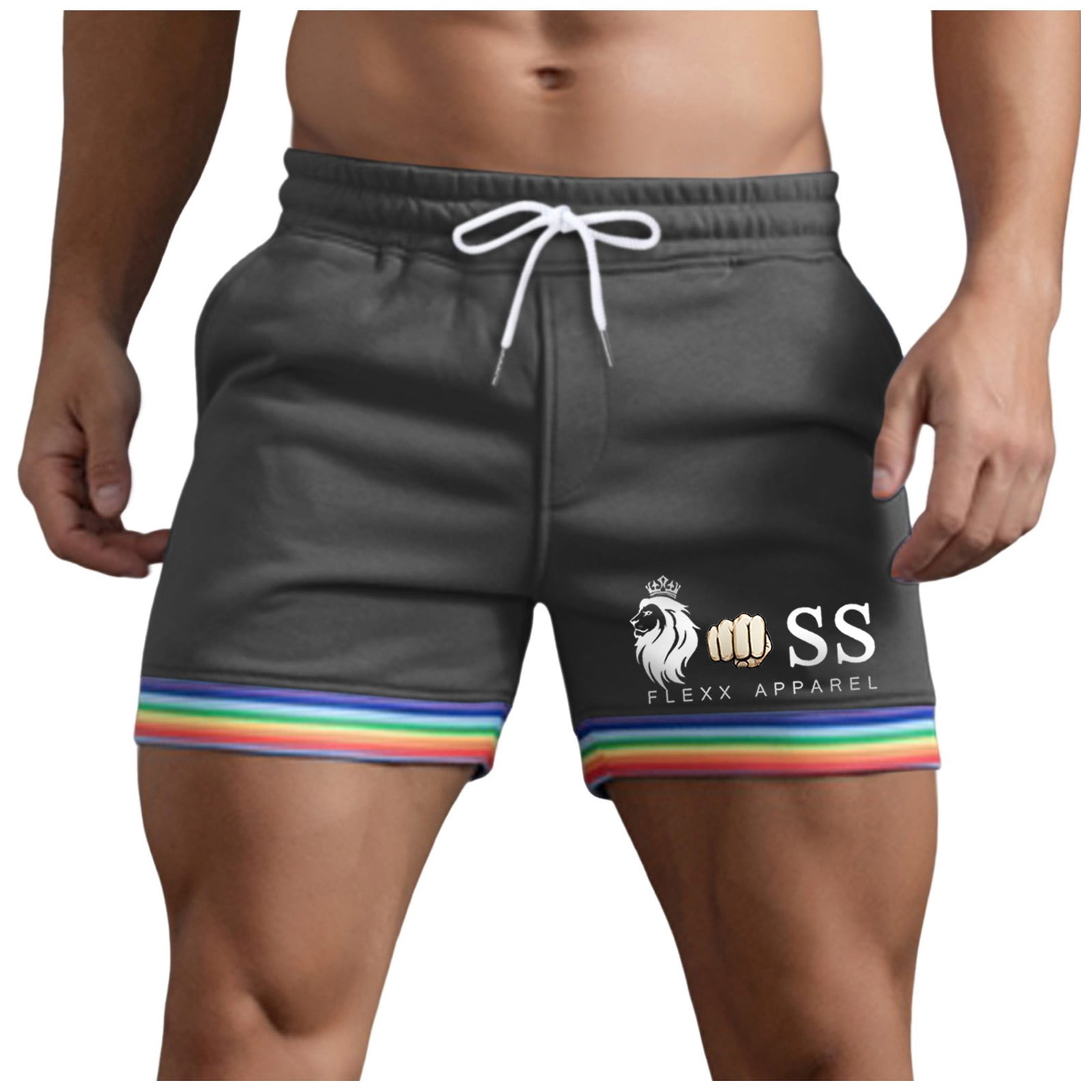 heyac Dissolving Swim Trunks Men Solid Stretchy Quick Dry Swim Shorts ...