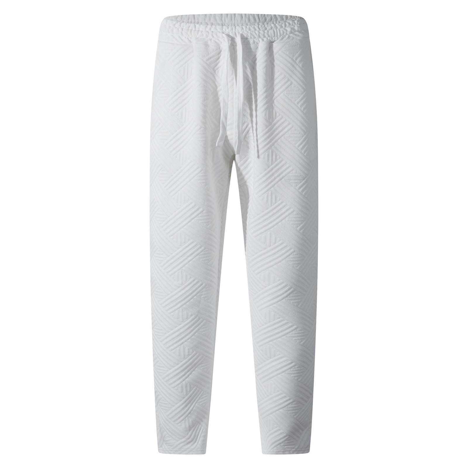 heyac Mens Pants Slim High Stretch Quick Dry Breathable Lace Up Workout ...