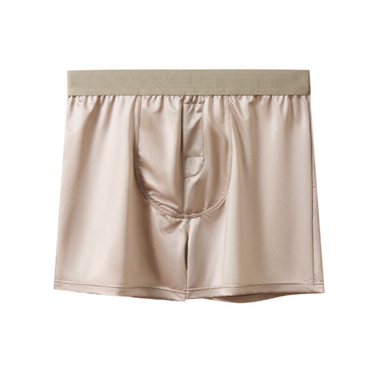 heyac Mens Satin Silk Boxers 3 Inch Inseam Lounge Shorts Men Sexy ...