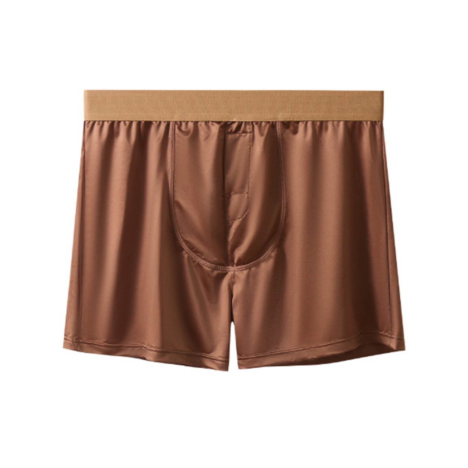 heyac Mens Satin Silk Boxers 3 Inch Inseam Lounge Shorts Men Sexy ...