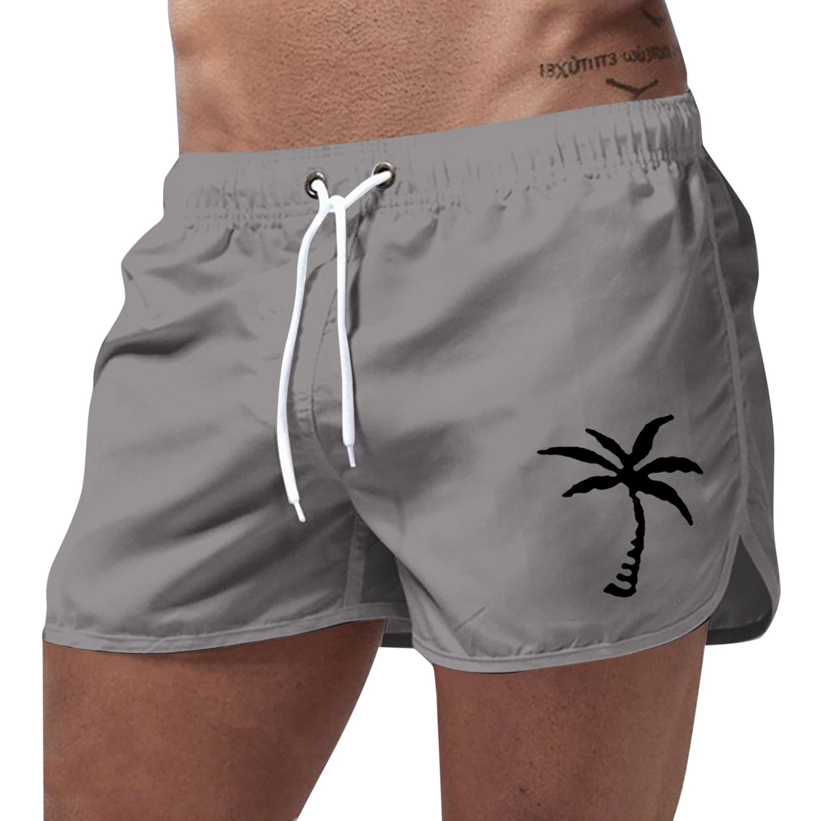 heyac Mens Small Swim Trunks Gradient Stretchy Quick Dry Mens Swim ...