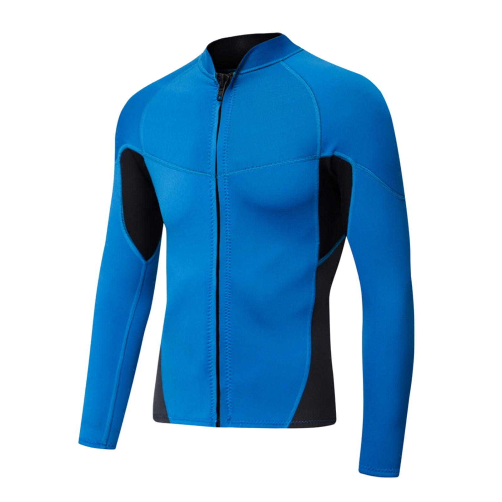heyac Mens Wetsuit Mens Wetsuit Top, 3mm Wetsuits Men Neoprene Jacket Long Sleeve Wet Suits for ...