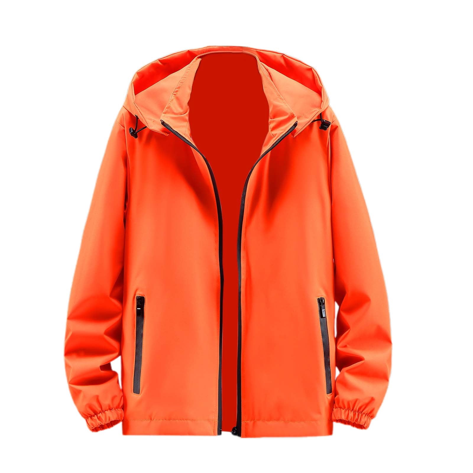heyac Mens Windbreaker Jacket Casual Lightweight Hooded Windbreaker ...