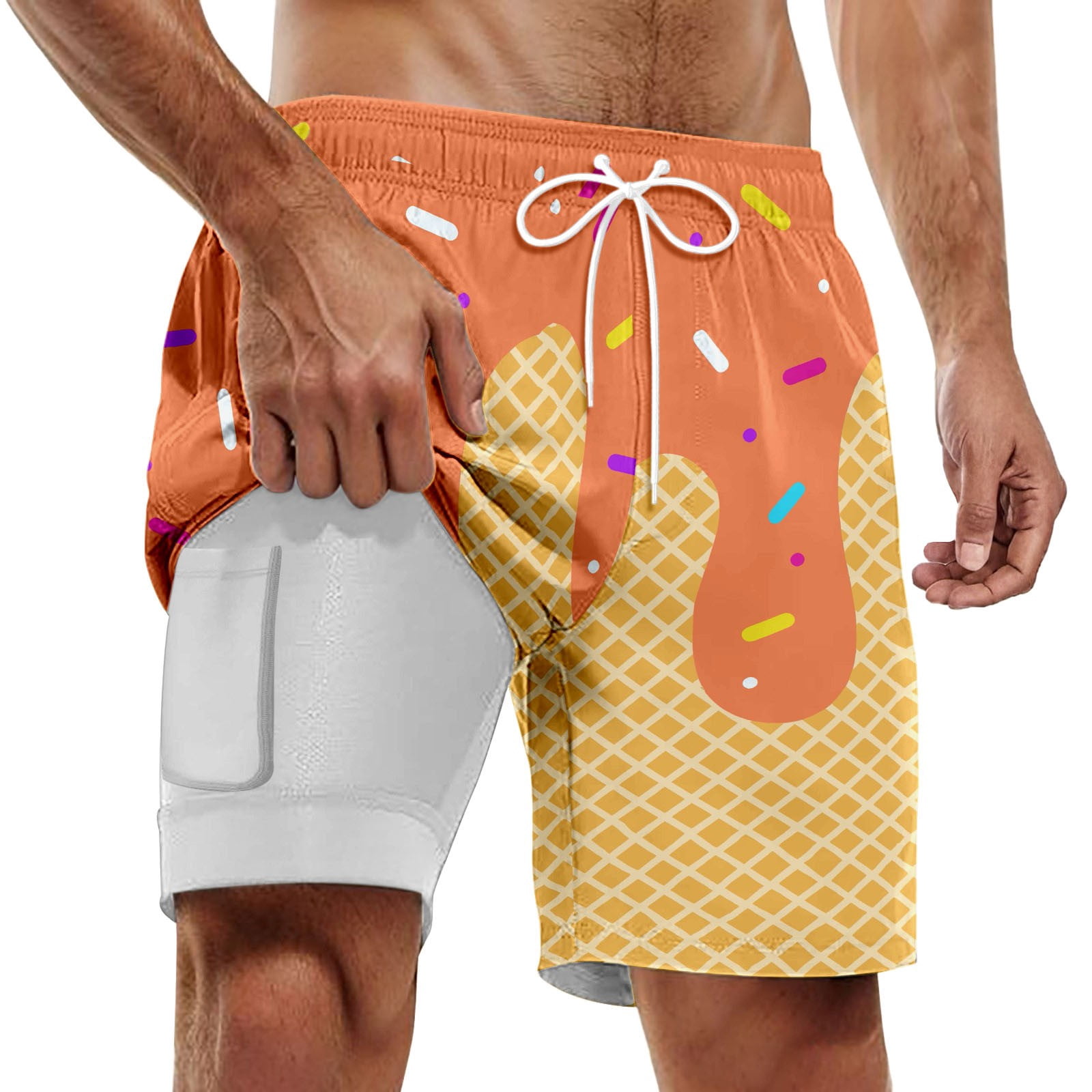 heyac Swimming Trunks Prints Quick Dry Bathing Suit Stretchy Upf Summer ...