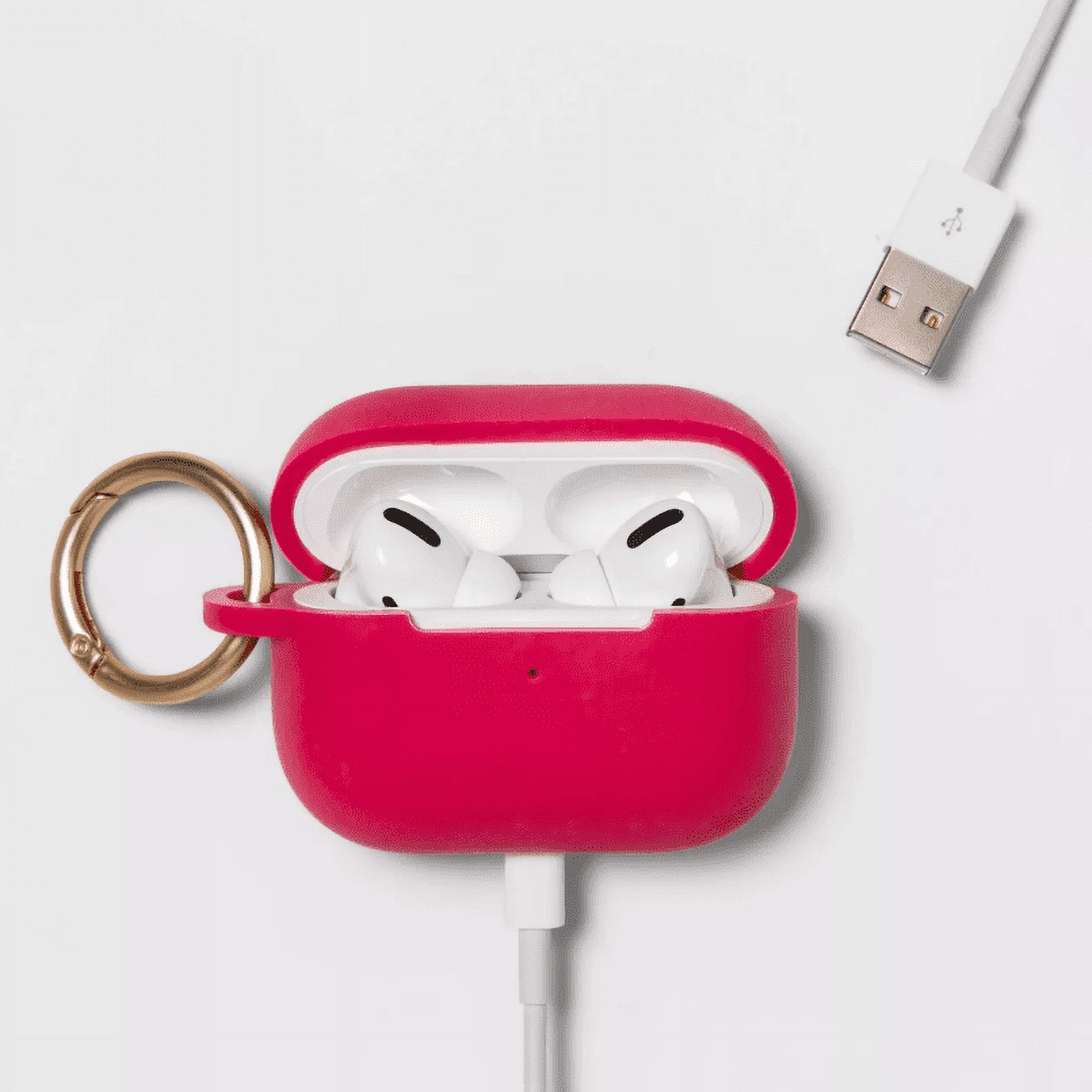 heyday Airpod Silicone Case with Clip - Walmart.com