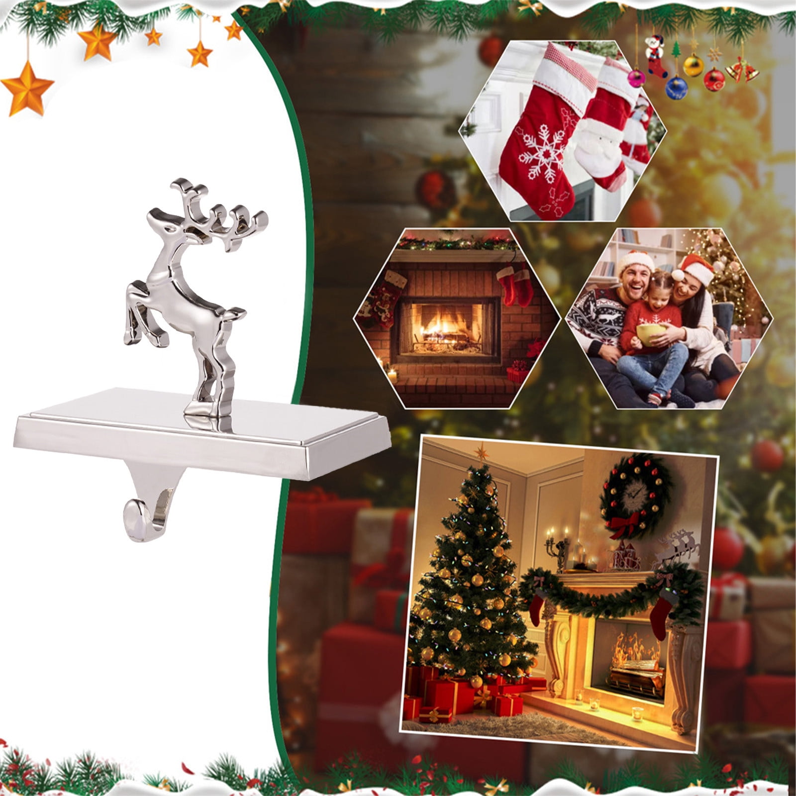heyuf Christmas decor hook, Waterproof Steel Hooks Ornament Hooks ...
