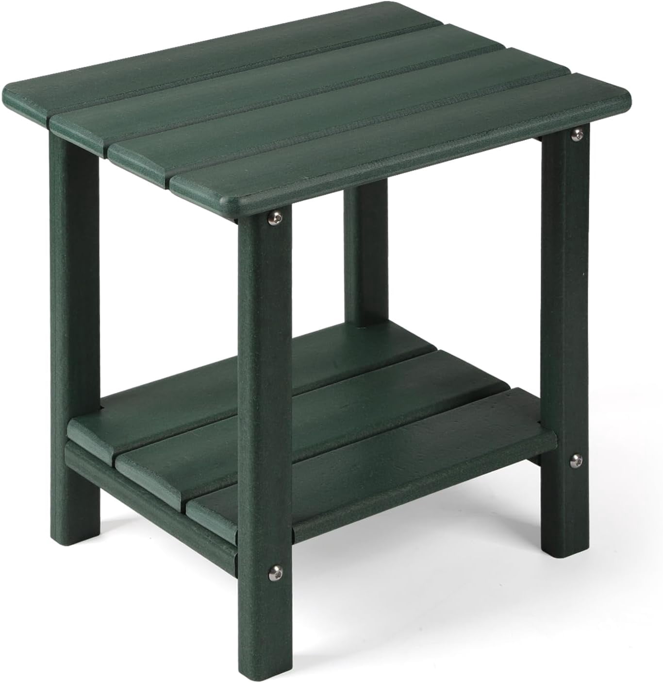 hfdghl Adirondack Outdoor Side Table 2-Tier Sturdy Patio End Table ...