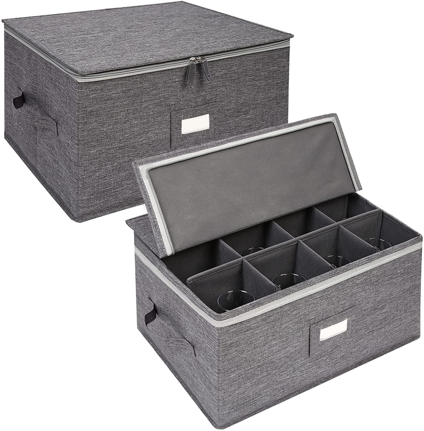 hfdghl Stemware Storage Cases Wine Glass Storage Box Containers for ...