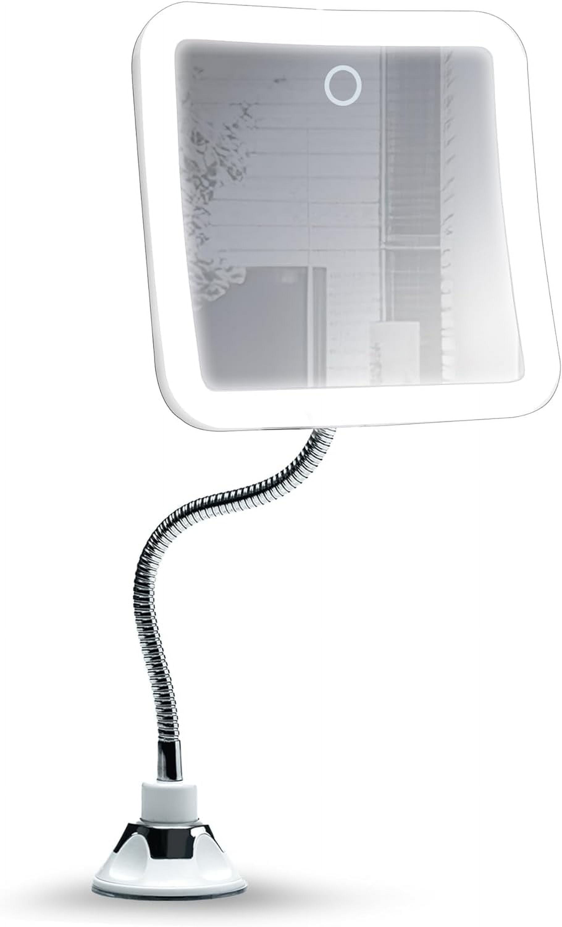 hfuj 10x Flexible Magnifying Mirror with 3 LED Light Settings ...
