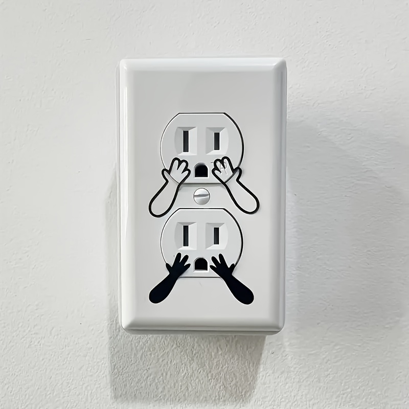 hghfhj 12 Pairs Of Fun & Creative Arm And Hand Socket Decals - Cute ...
