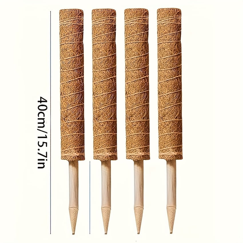 hghfhj 2/4pcs Plant Climbing Coir Totem Pole Safe Gardening Coconut ...