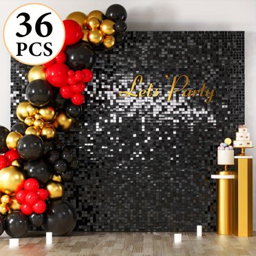 Metallic Silver Glitter Wall Backdrop - Ideal for Parties & Weddings ...