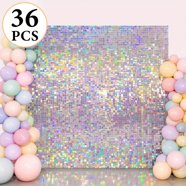 Metallic Silver Glitter Wall Backdrop - Ideal for Parties & Weddings ...