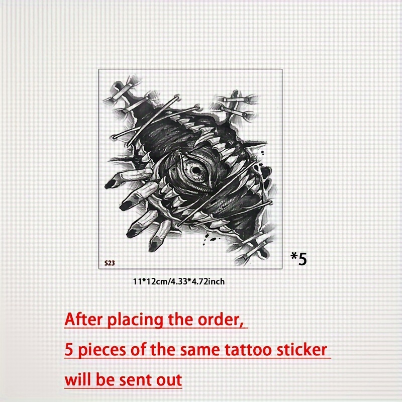 hghfhj 5pcs/set 3D Terrifying Monsters Eye Halloween Cartoon Cosplay ...