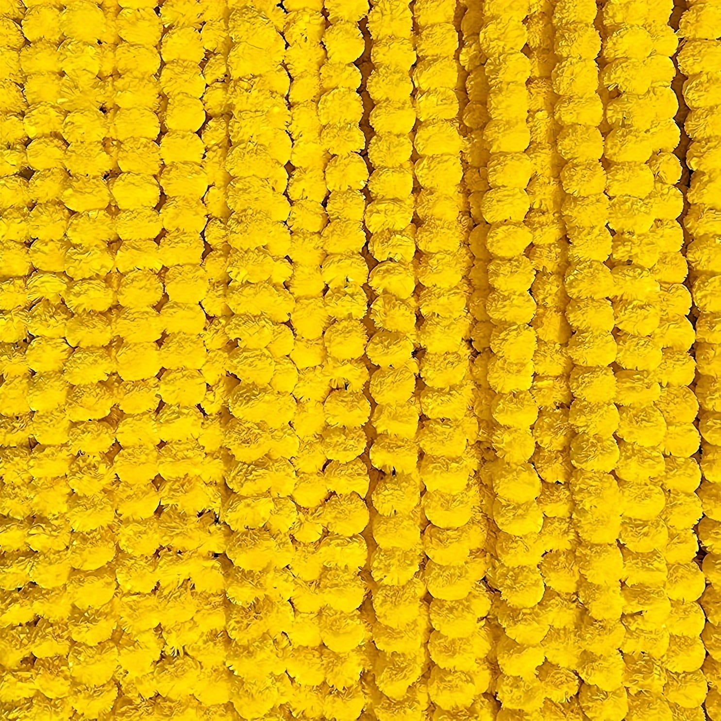 hghfhj 6-Pack Classic Style Marigold Flower Garlands Plastic Floral ...