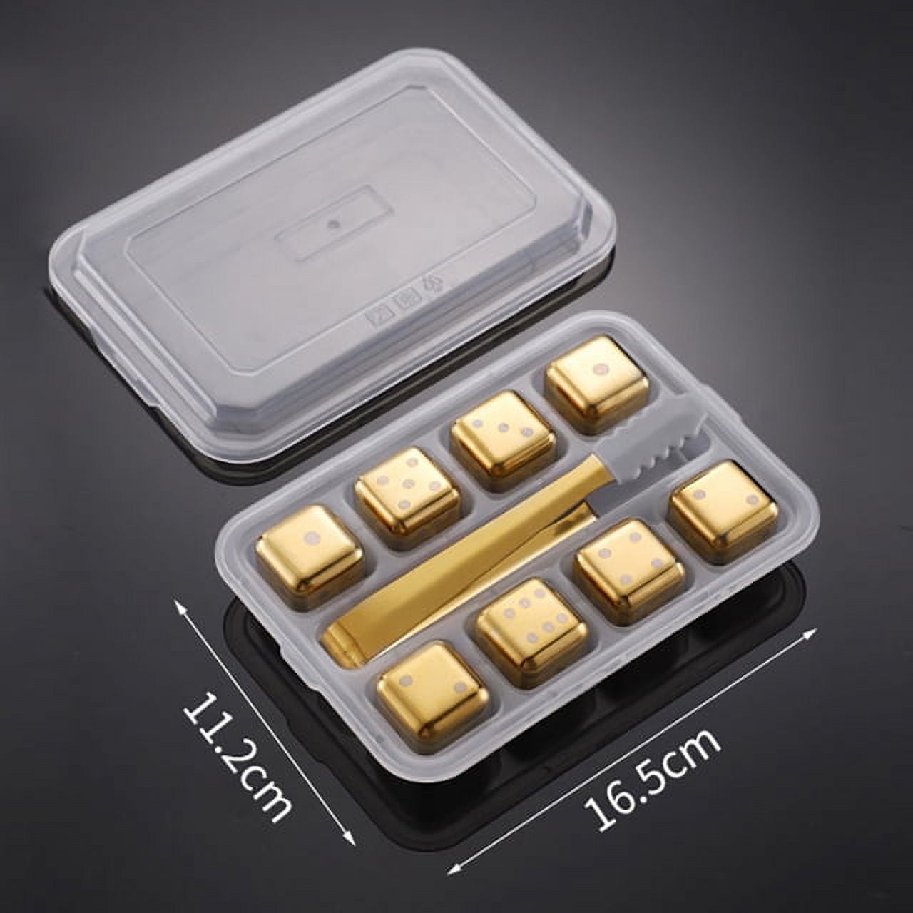 hghfhj Reusable Stainless Steel Ice Cubes Quick-frozen Metal Ice ...