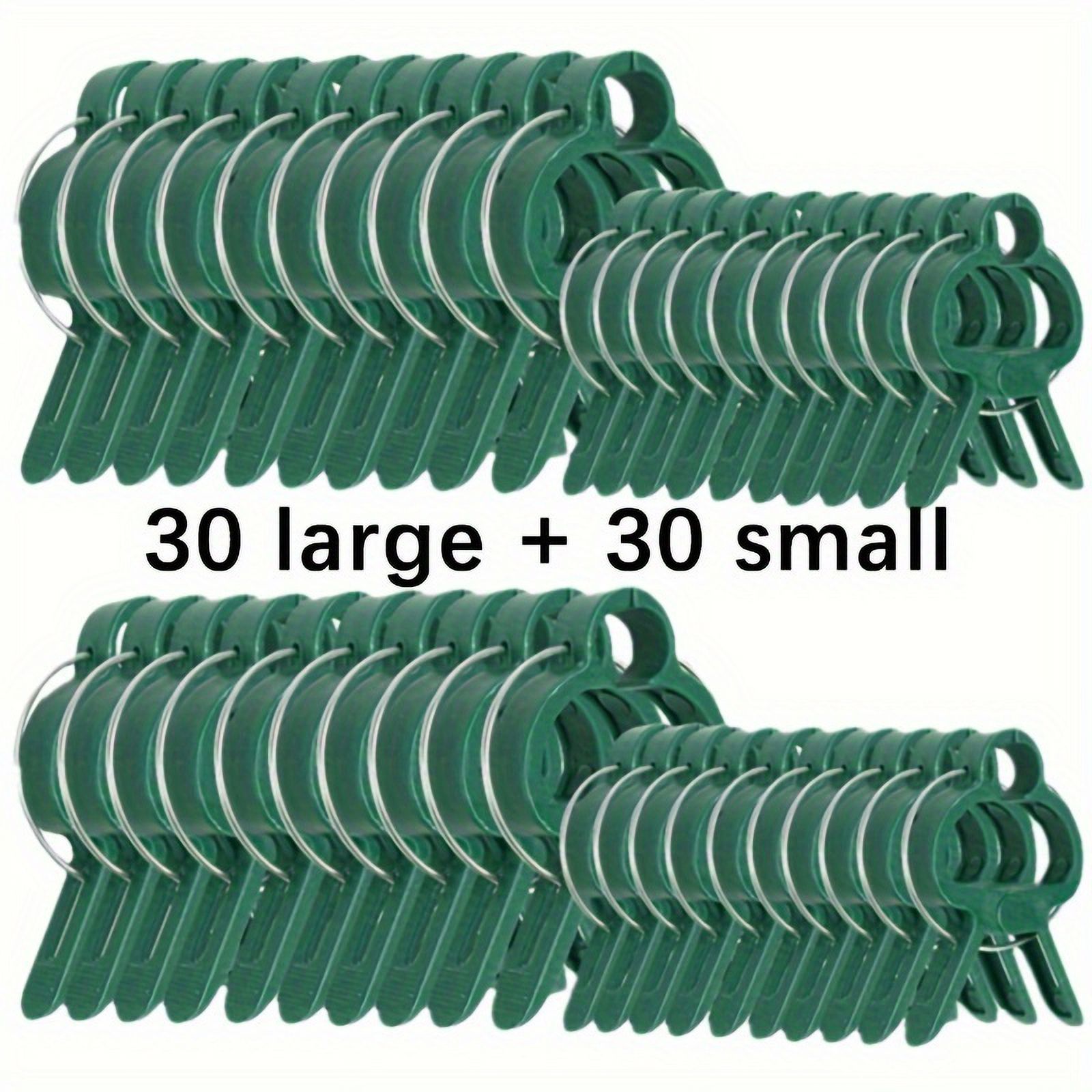 hghfhj SOUL CREAT Plant Support Clips 60/100-Pack Tomato Clips for Stem Support Garden Plant ...