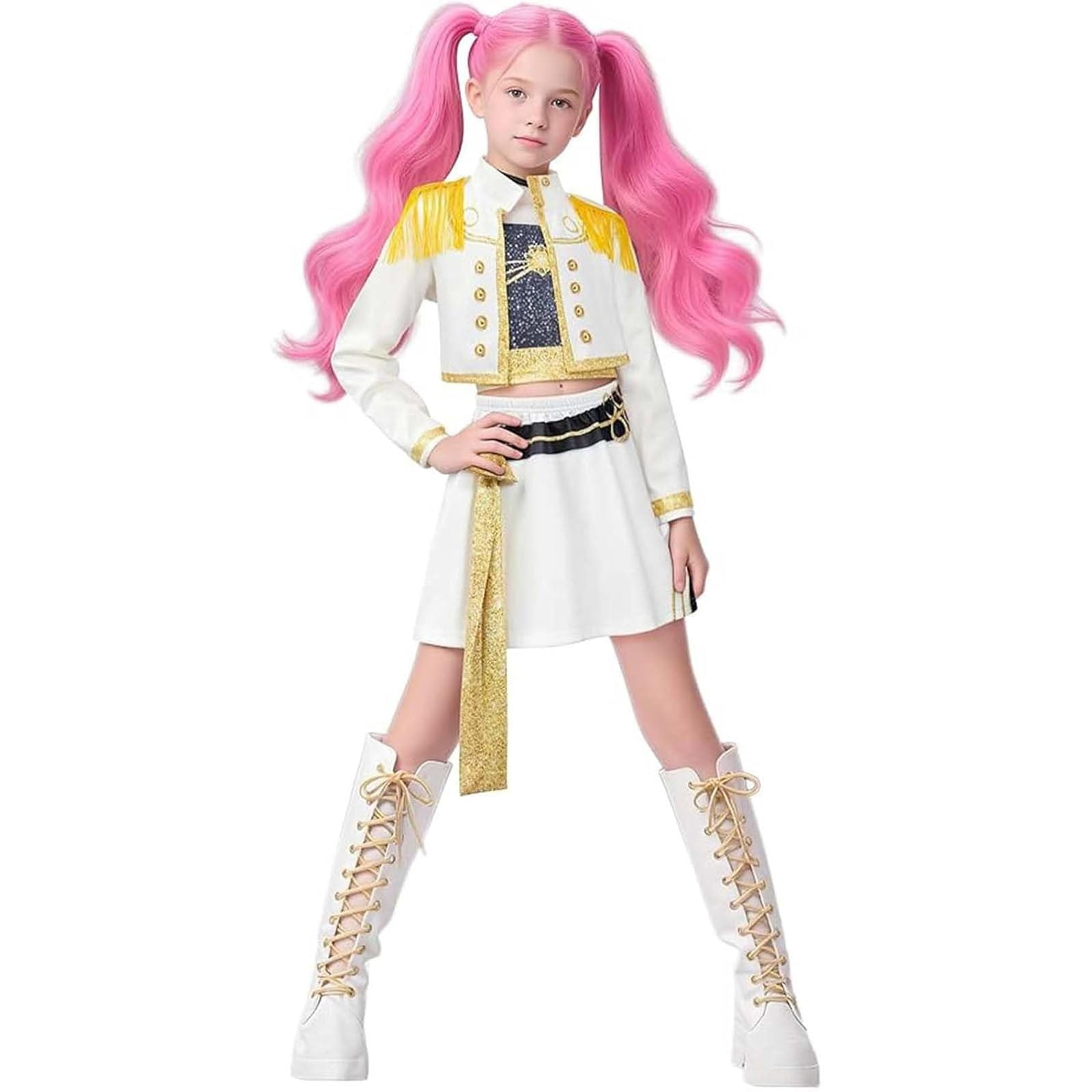 hgiogi Girls Cosplay Pop Singers Matching Outfits For Kids Halloween ...