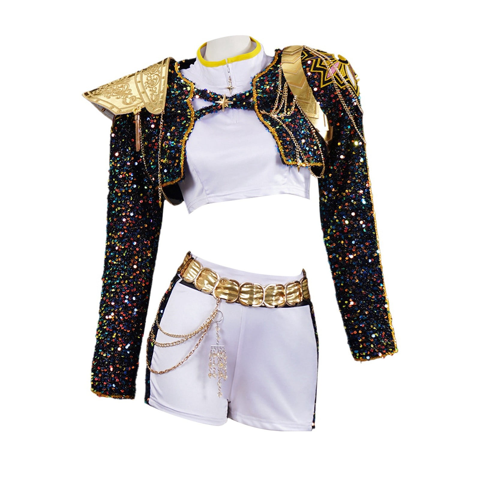 hgiogi Girls Demon Hunters Clothes Tops Skirt Dance Outfit Set ...