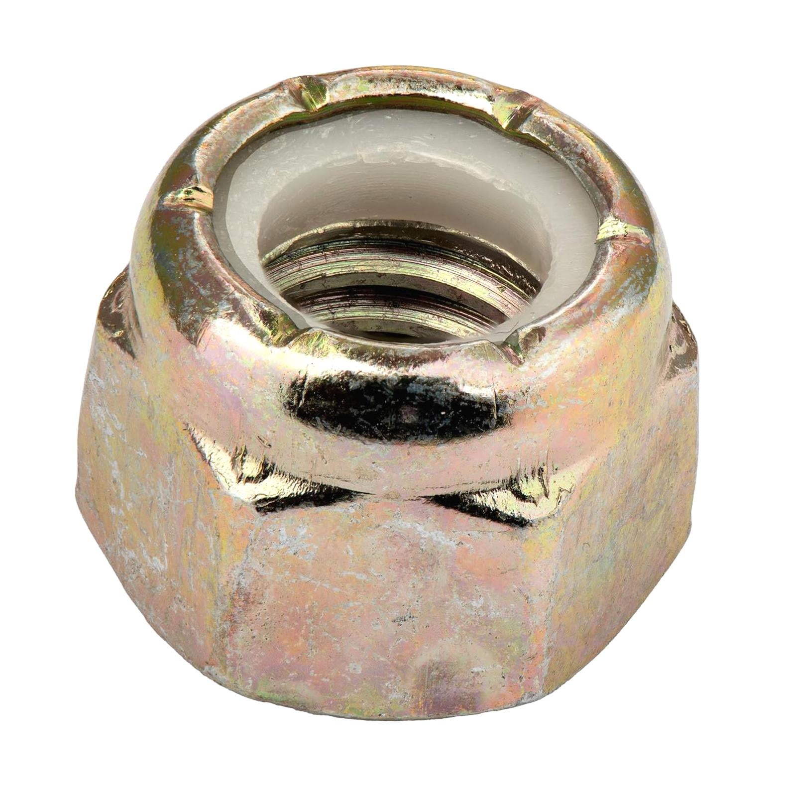 hgudesign 1/2"-13 (50 Pack) Grade 8 Nylon Insert Locknut Yellow Zinc by - Walmart.com