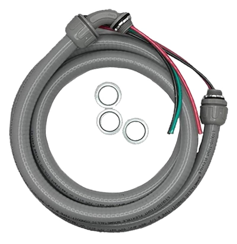 hgudesign 1/2 Inch 6-Foot AC Whip Electrical Conduit Kit - 1/2" 6ft ...