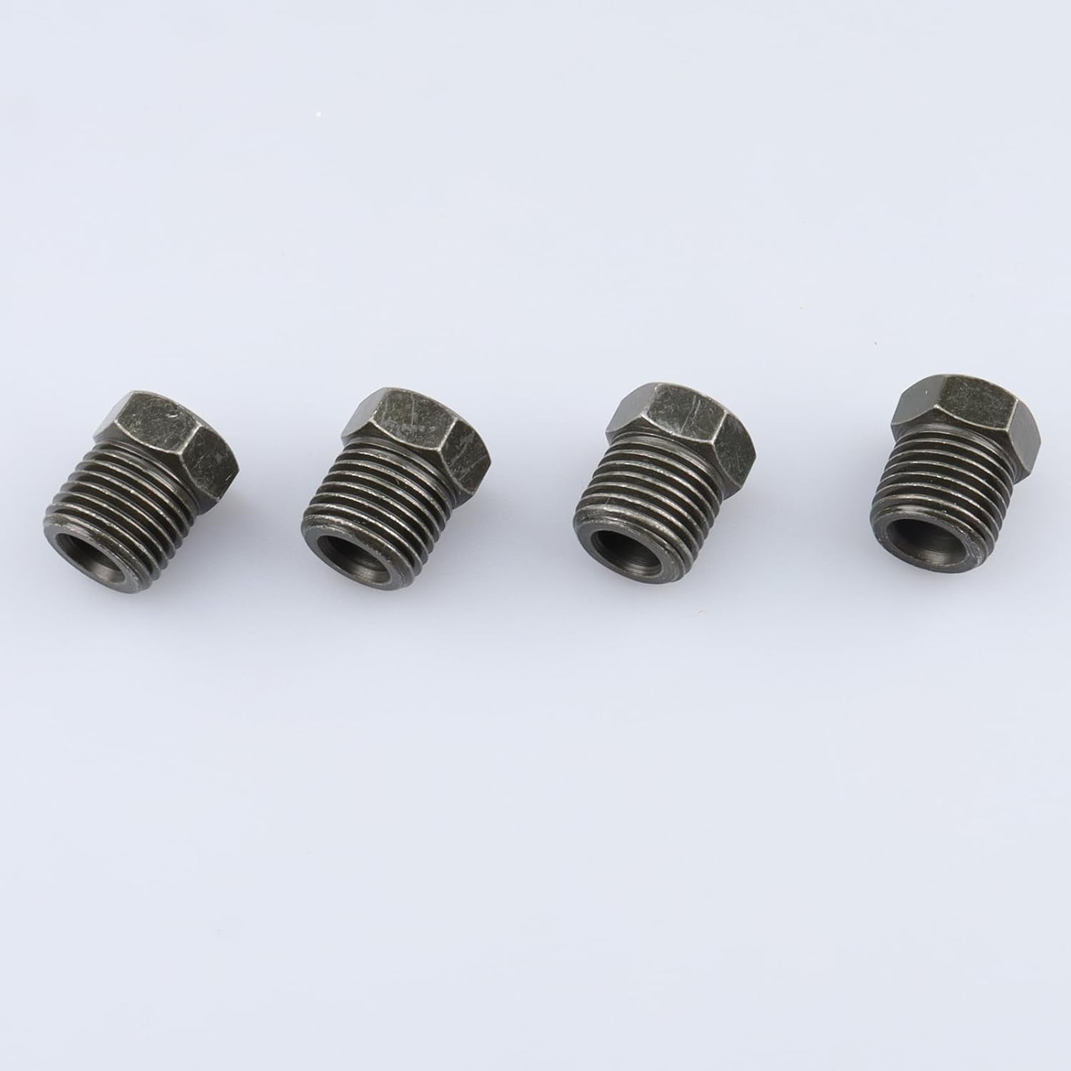 hgudesign 1/2 x 20 Inverted Tube Nuts for 1/4" Brake Line Tube, Olive ...