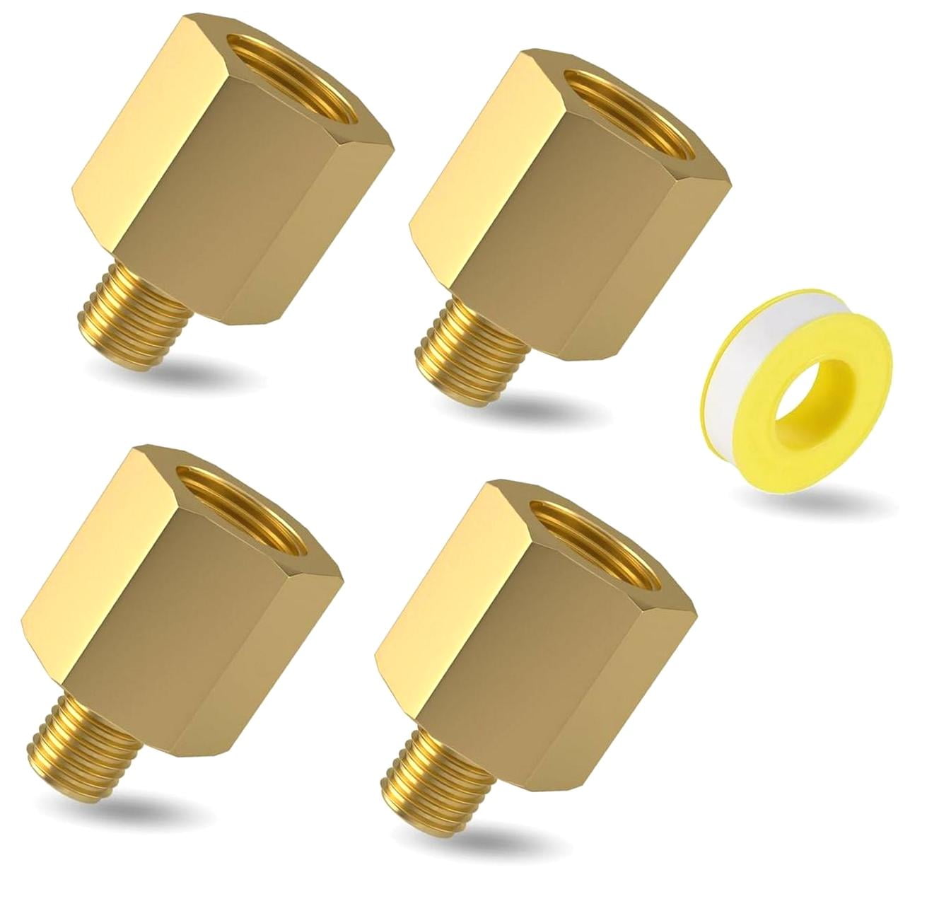 hgudesign 1/4 Inch Male x 1/2'' Female NPT Pipe Fitting Reducer ...