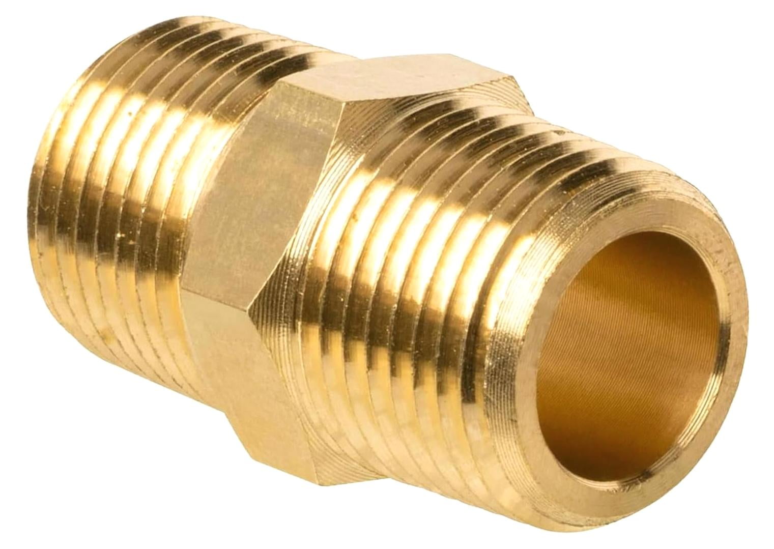 hgudesign 1" NPT to 1" NPT Male Adapter, Pipe Connection Fittings, Hexagonal Straight Connectors ...