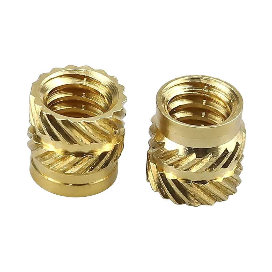 hgudesign #10-24 Threaded Inserts (50-Pack), Heat Set Knurled Nuts for ...