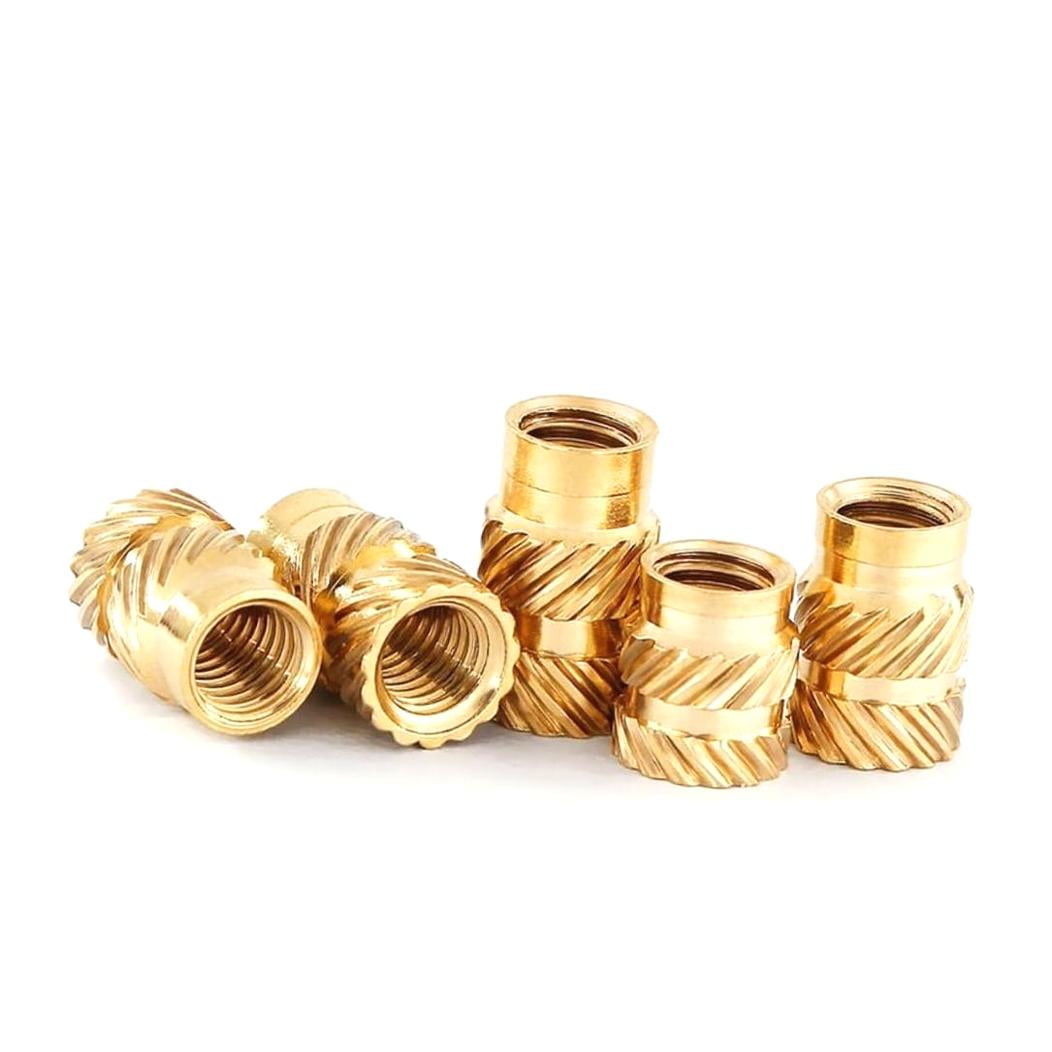 hgudesign #10-32 Threaded Inserts,50Pcs #10-32 * 3/8 * 7.1mm C3640 Heat ...