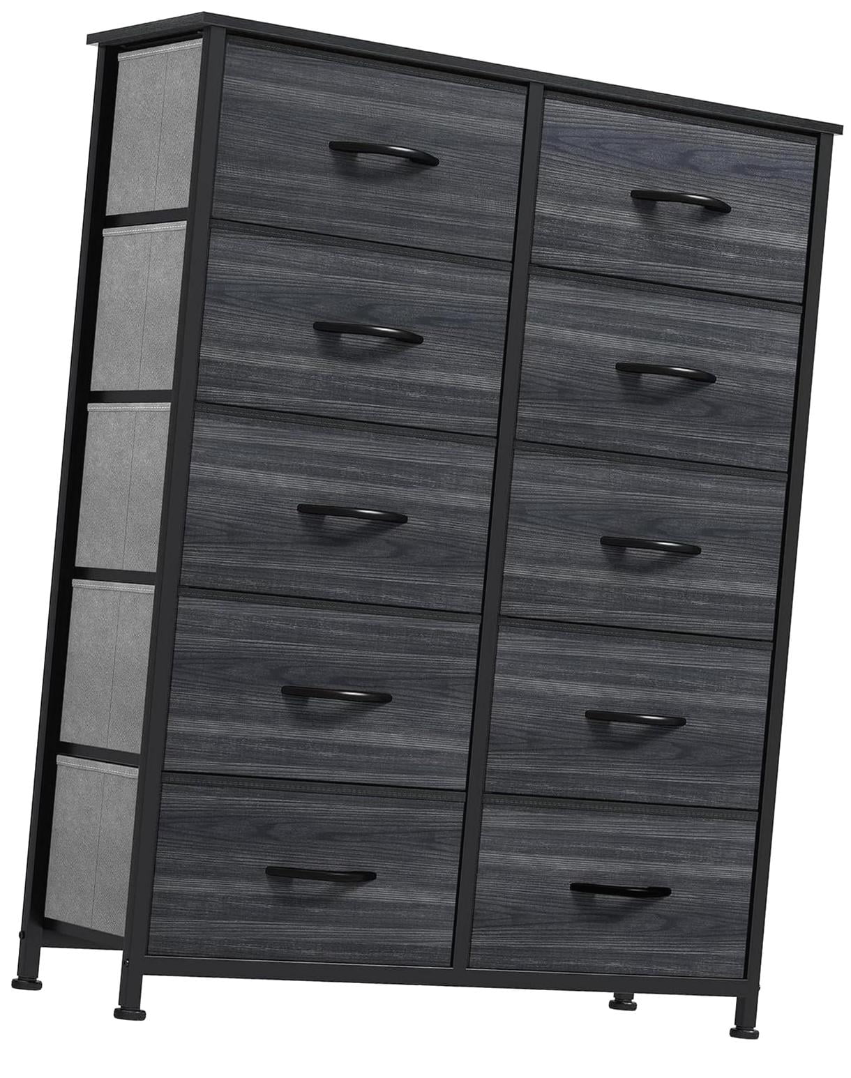 hgudesign 10 Drawers Dresser, Organizer Unit for Bedroom, Living Room ...