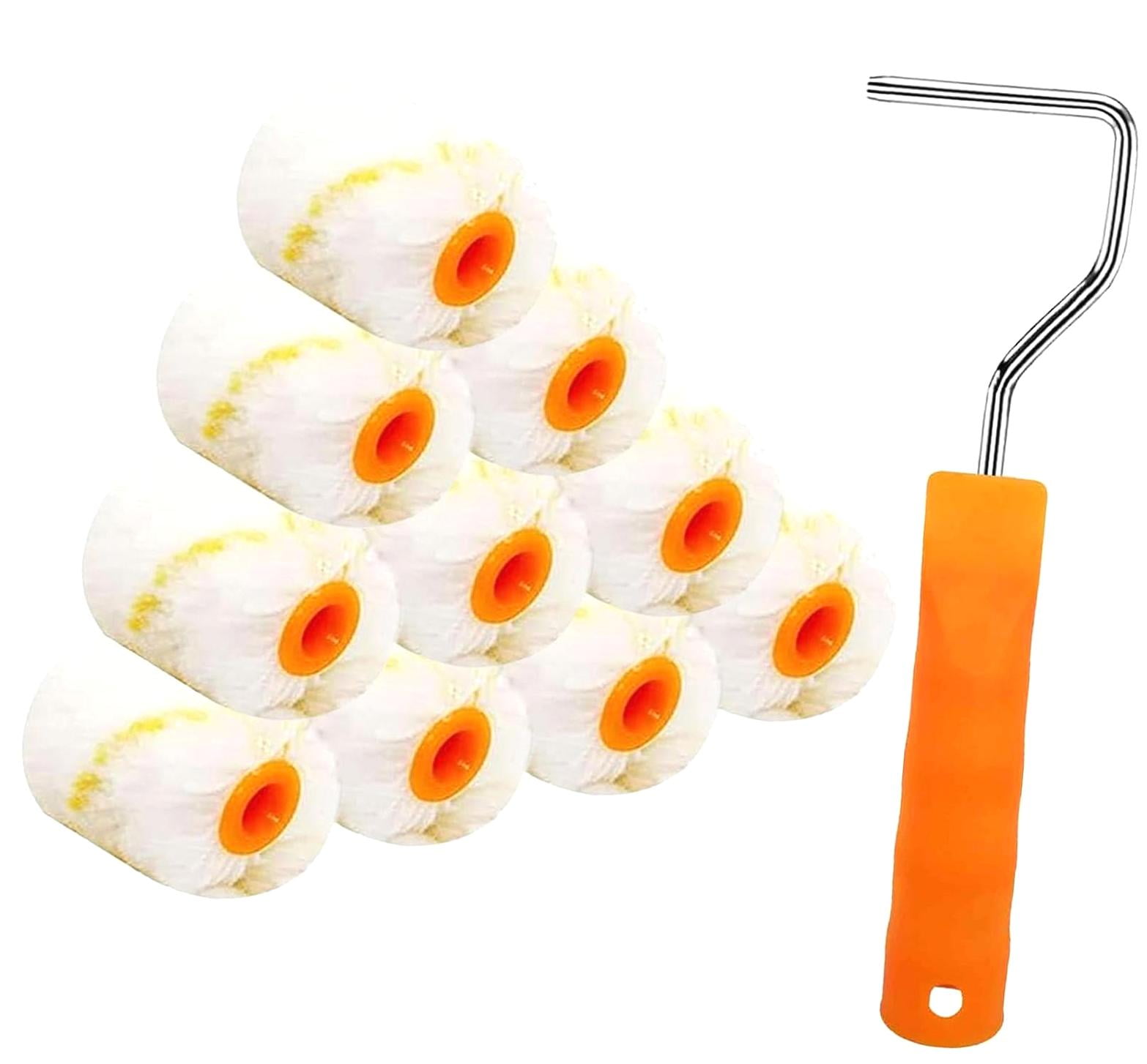 hgudesign 10 Pieces Paint Roller Cover with Frame Set, 2 Inch ...
