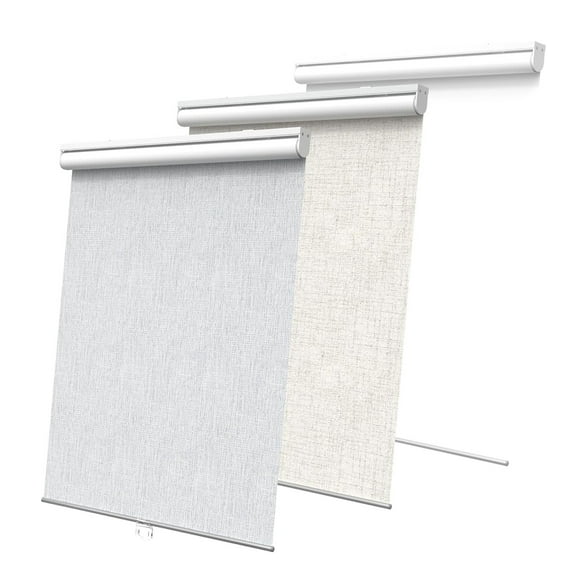 hgudesign 100% Roller Window Shades, Window Blinds Cordless with ...