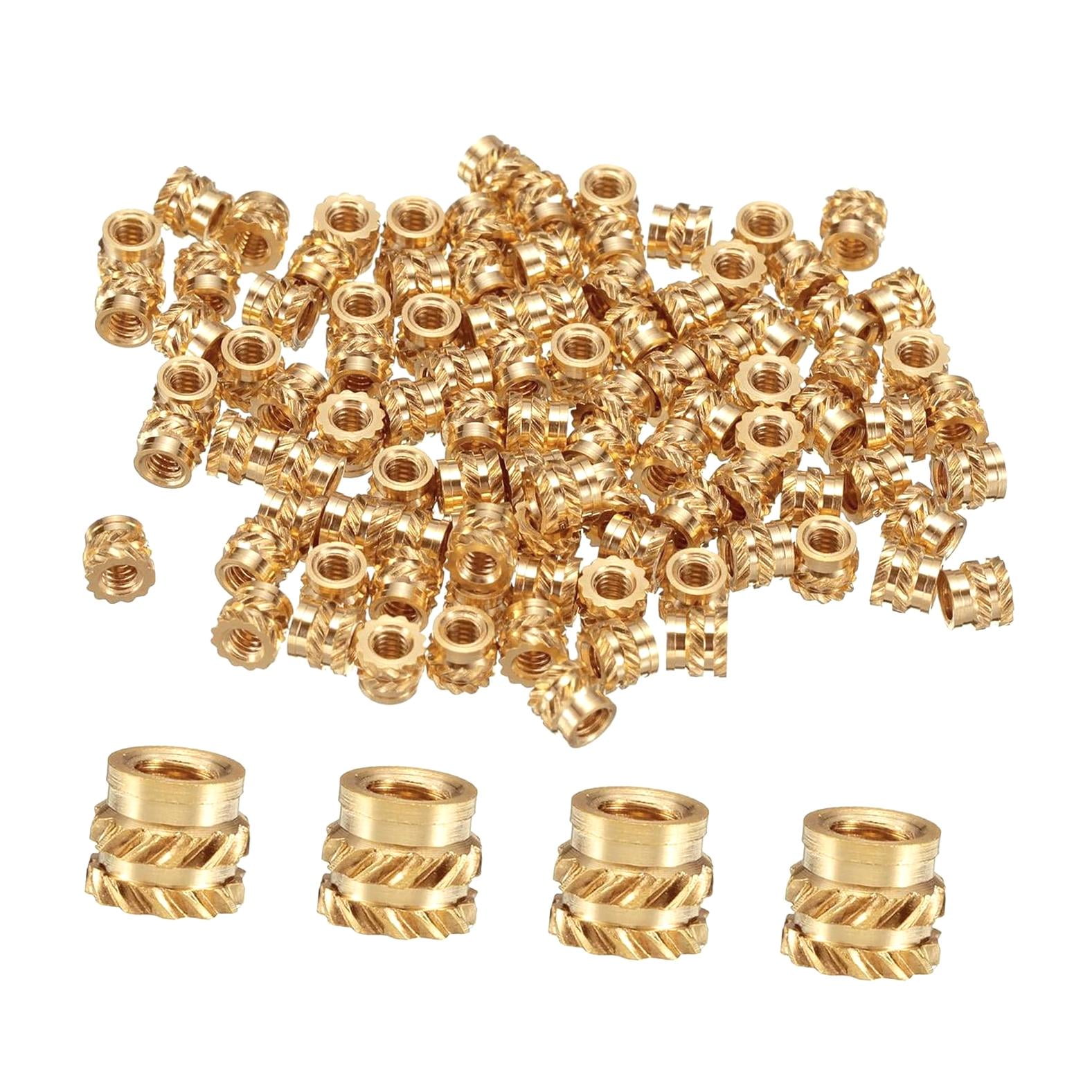 hgudesign 100pcs M2 Threaded Inserts Heat Set Insert M2x3mm, OD 3.5mm ...