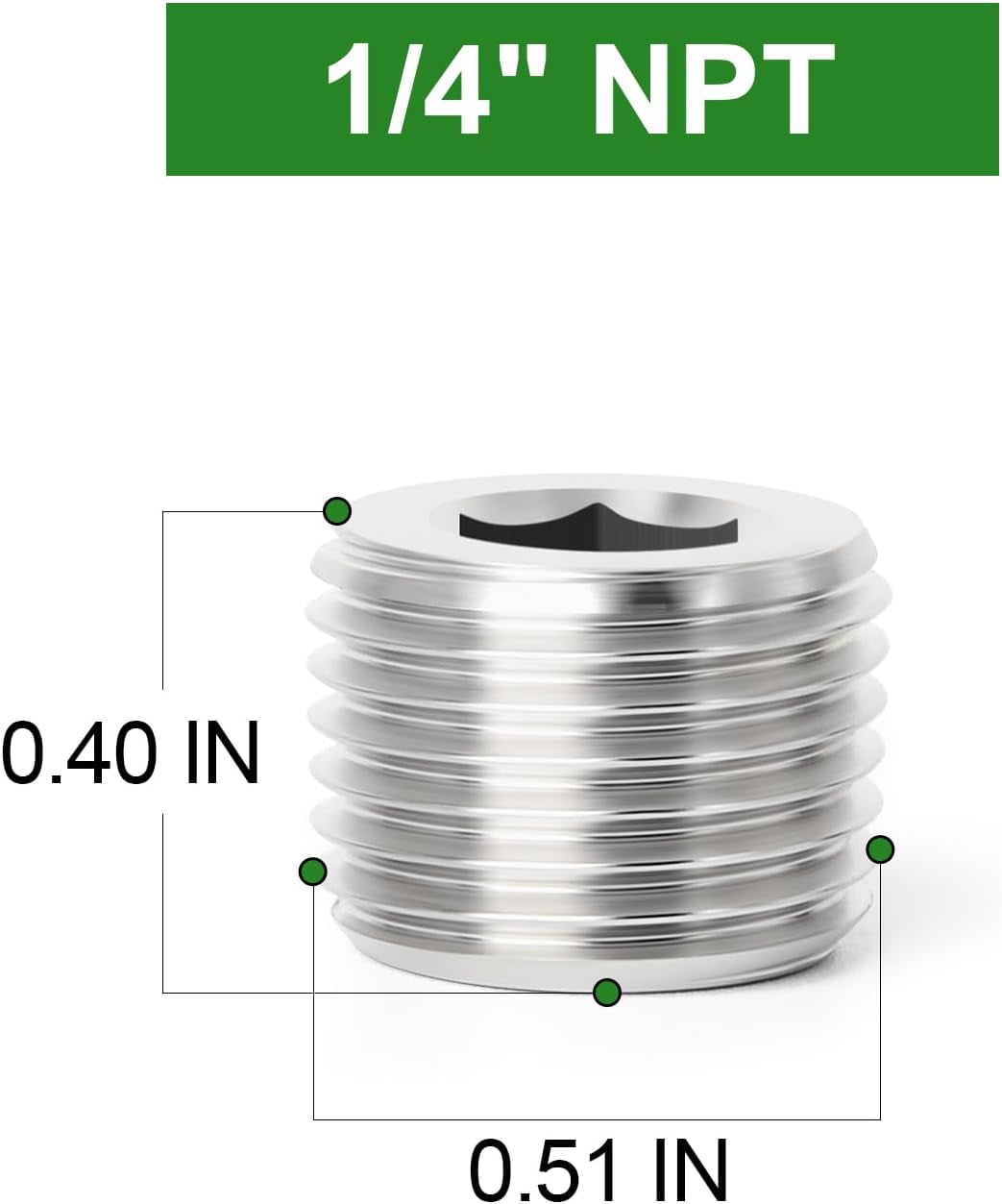 hgudesign 10PCS 304 Stainless Steel Internal Hex Thread Socket Pipe ...