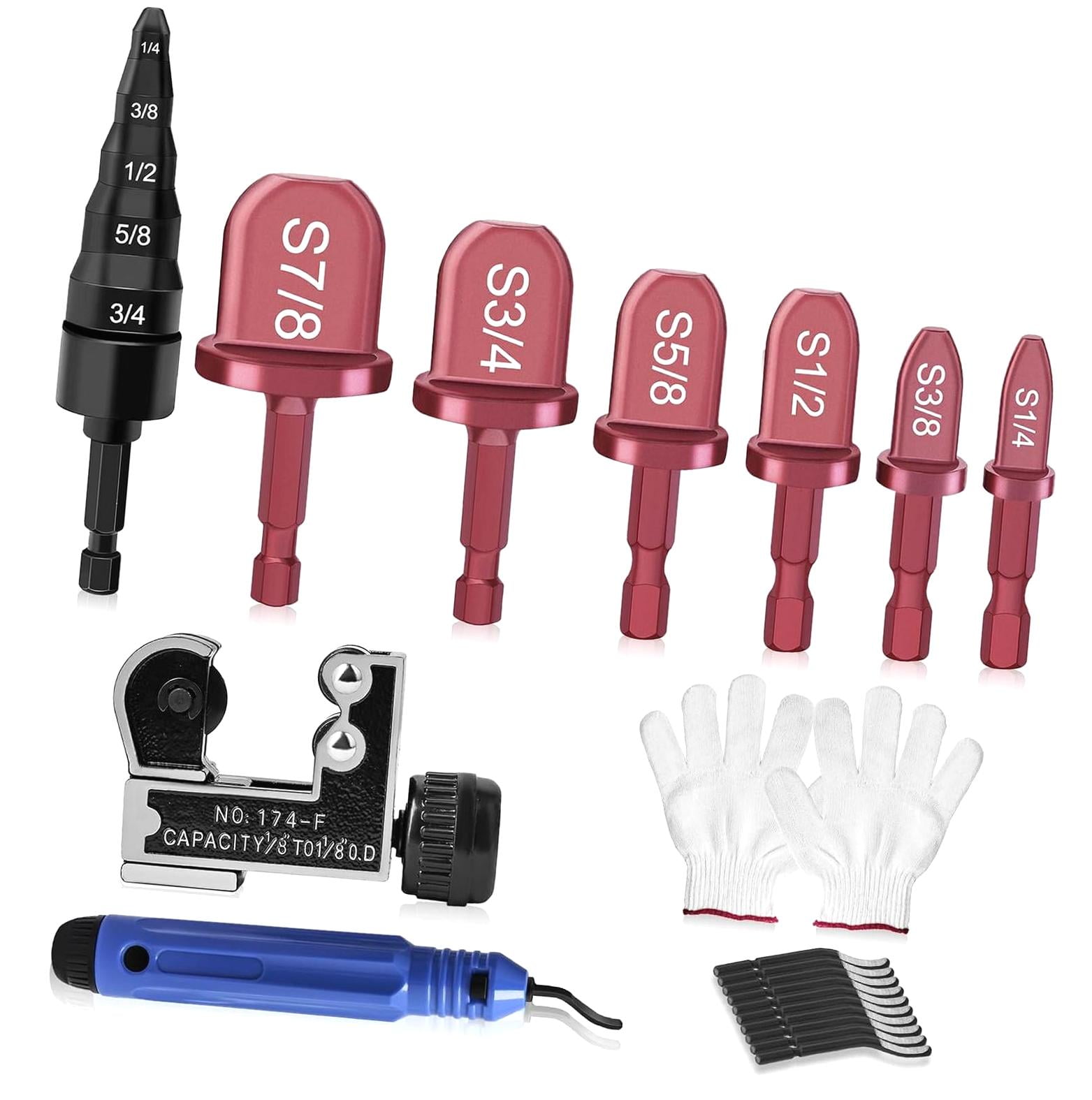 hgudesign 10PCS HVAC Repairing Set, Air Conditioner Copper Tube ...