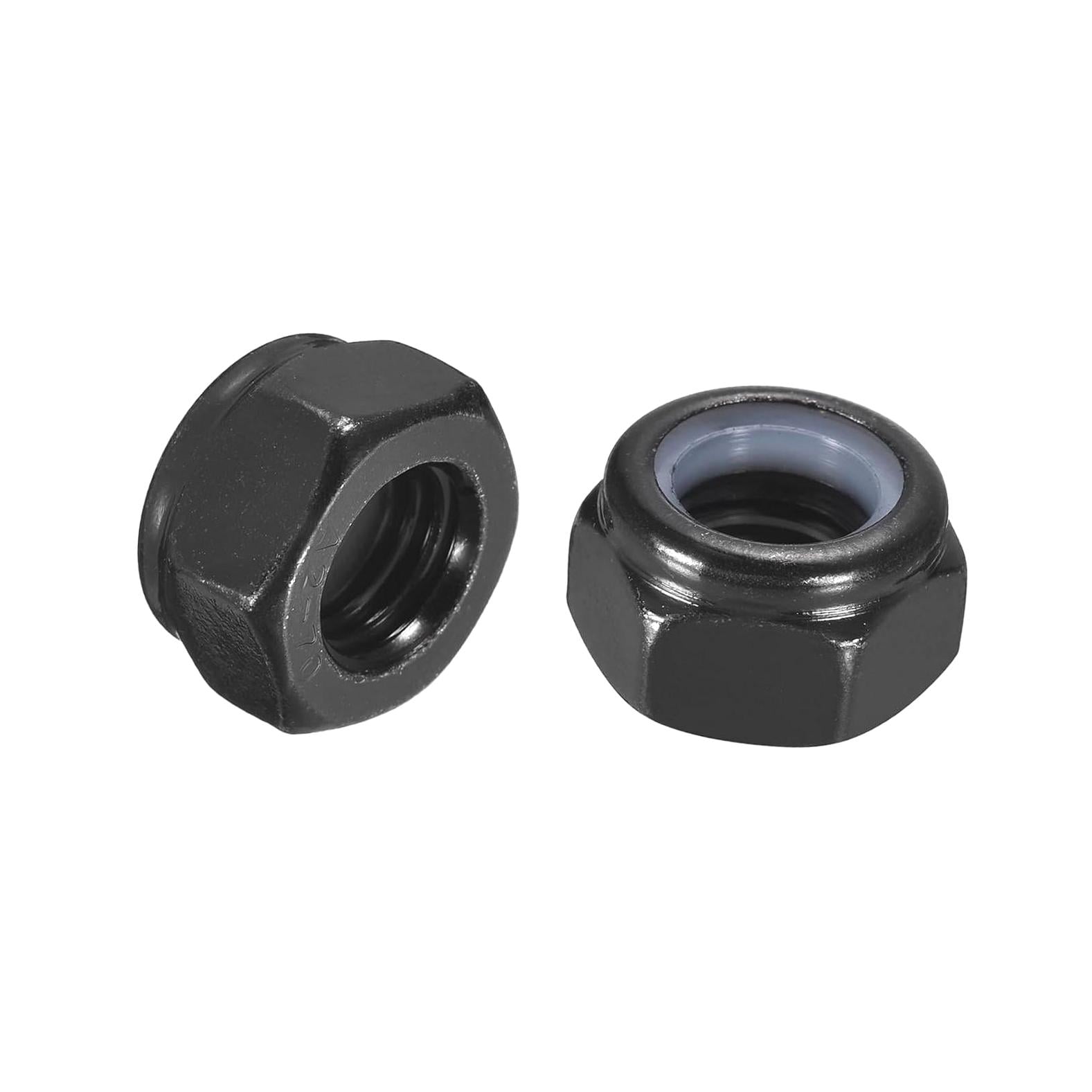 hgudesign 10Pcs M12 x 1.75 Nylon Insert Hex Lock Nuts, 304 Stainless ...