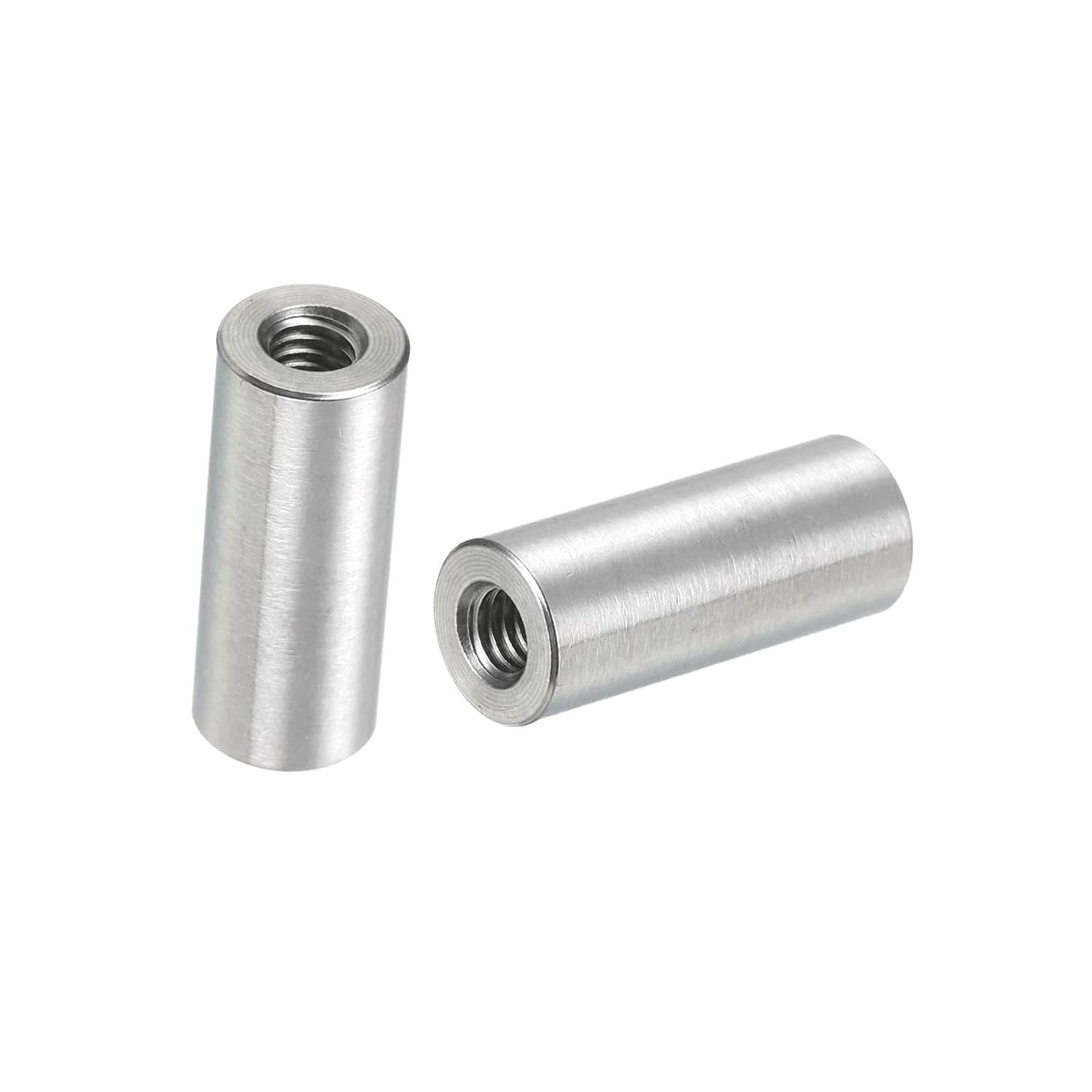 hgudesign 10Pcs M4 Round Connector Nuts, 304 Stainless Steel Coupling ...