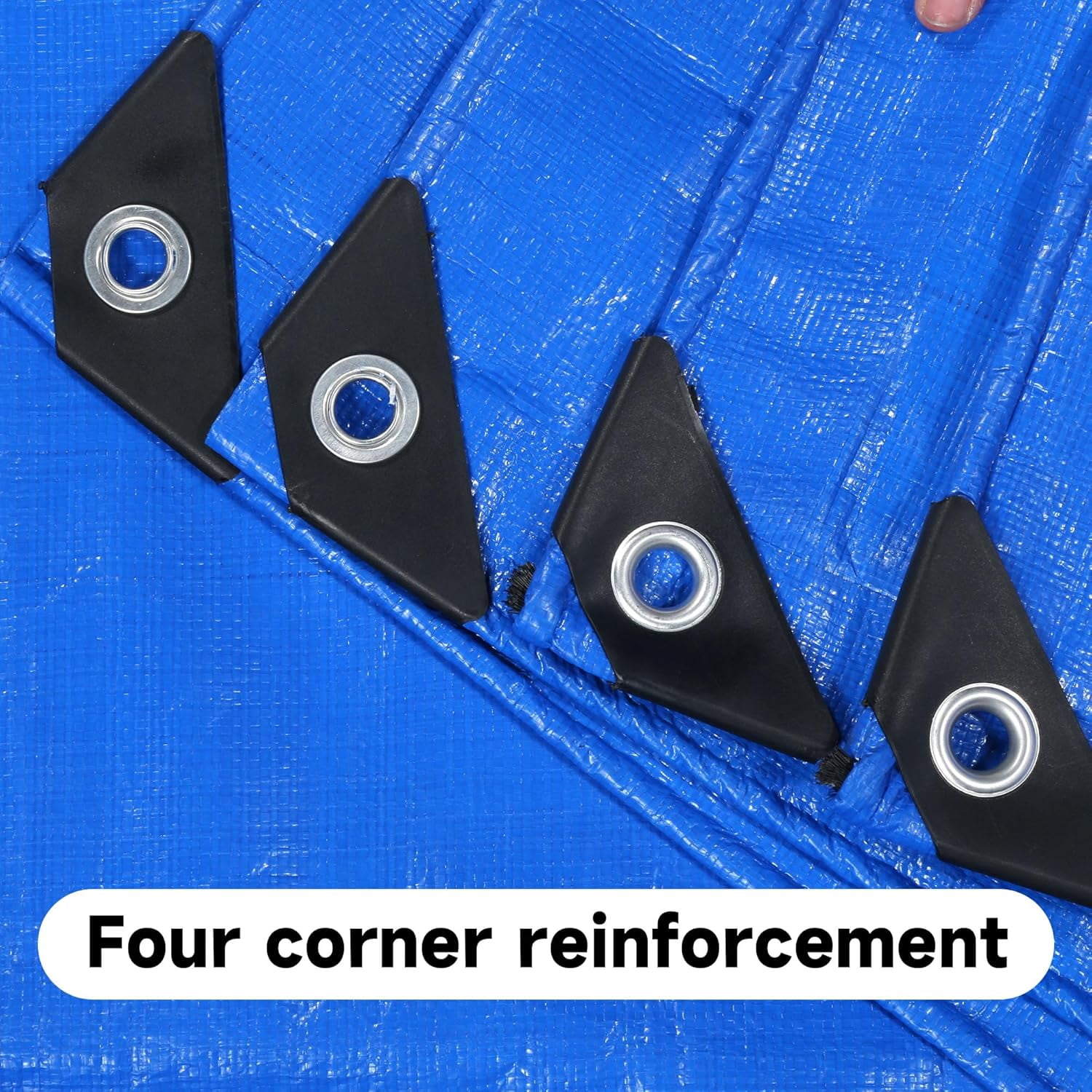 hgudesign 10x10 10Mil Blue Tarps, UV Protected & Tarpaulin Featuring ...