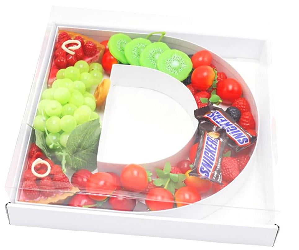 hgudesign 12.5inch Fillable Paper Mache Alphabet Letter Cardboard ...