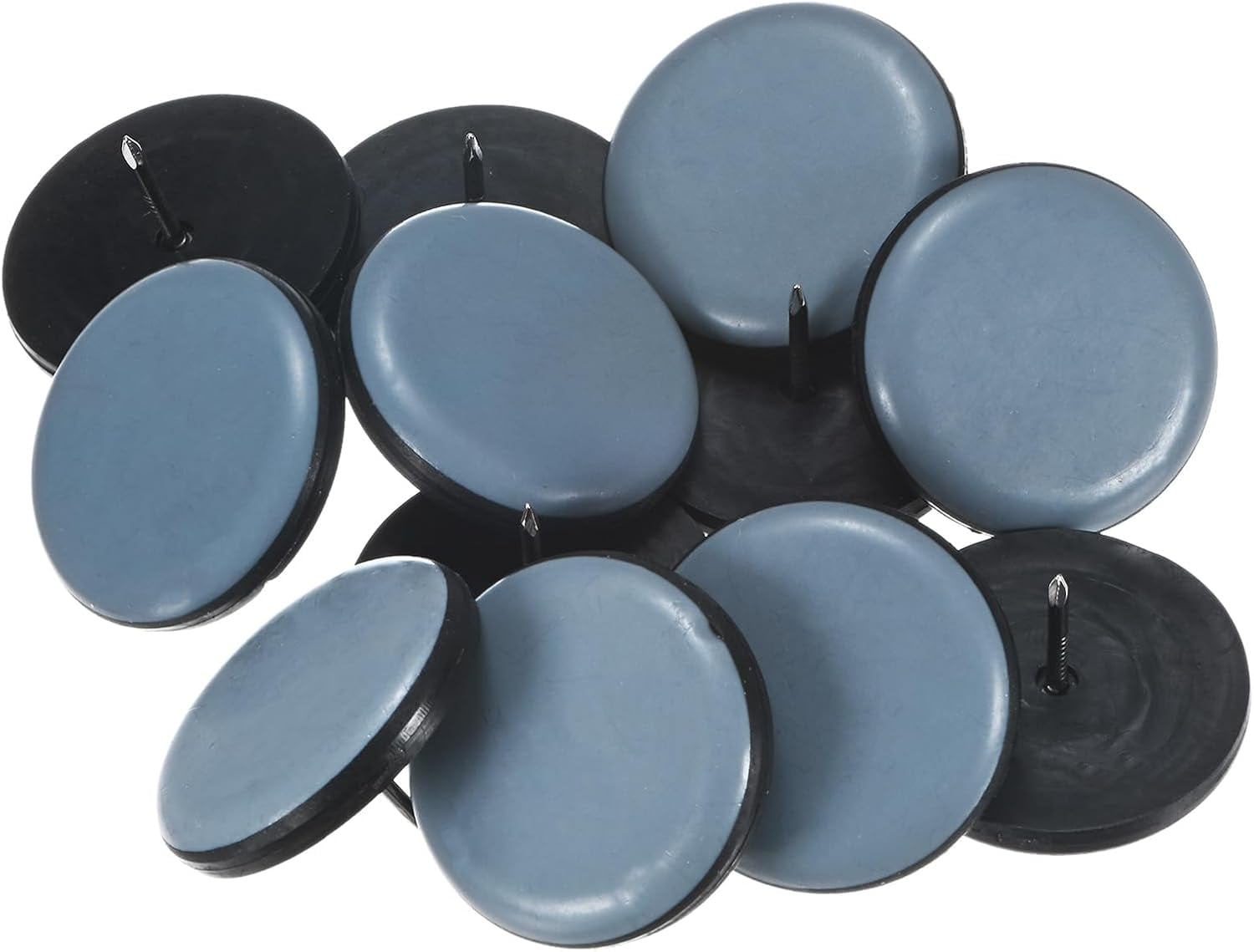 hgudesign 12-Pack Nail on Furniture Sliders, 1.5" (38mm) PTFE Chair ...