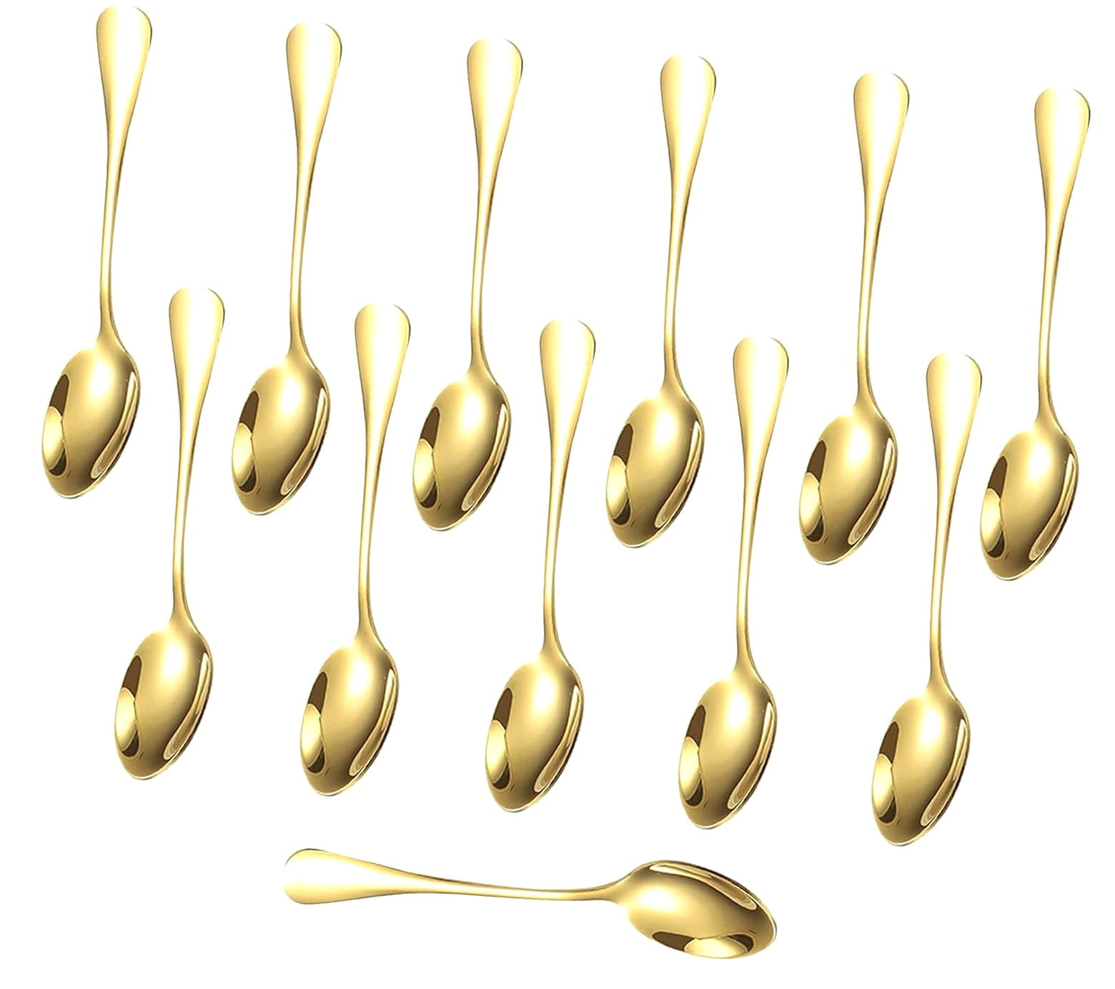 hgudesign 12 Pack Spoons (3.54 Inch) 304 Steel Tiny Spoons for Salt ...