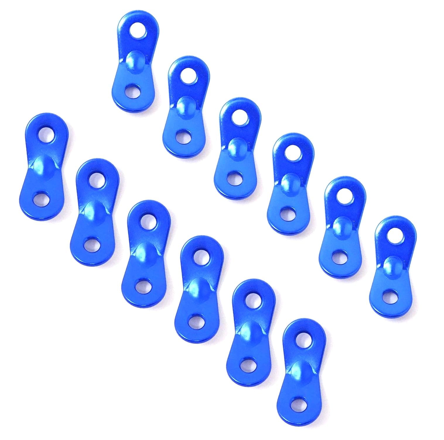 hgudesign 12PCS Aluminum Alloy Tent Rope Tensioner Dual Holes Wind Rope ...